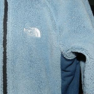 The North Face | Jackets & Coats | North Face Baby Blue Fuzzy Jacket ...